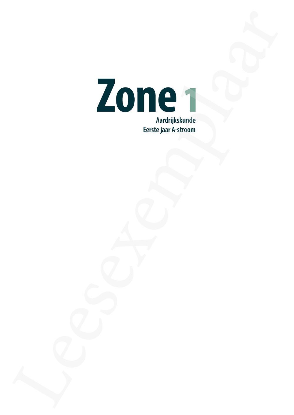 Zone 1 Leerwerkboek (incl. Pelckmans Portaal) – Aardrijkskunde | Pelckmans