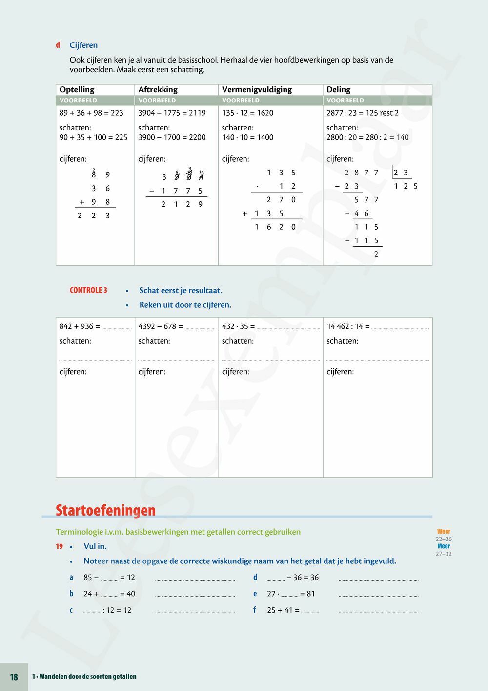 Matrix Wiskunde 1 Getallenleer Leerwerkboek (incl. Vademecum en ...