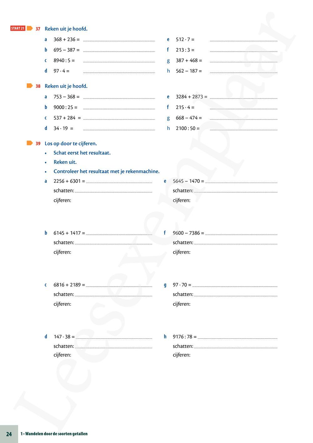 Matrix Wiskunde 1 Getallenleer Leerwerkboek (incl. Vademecum en ...