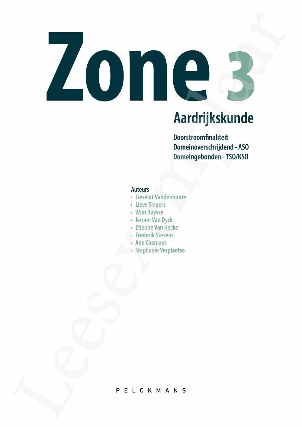 Zone 3 Leerwerkboek (incl. Pelckmans Portaal) – Aardrijkskunde | Pelckmans