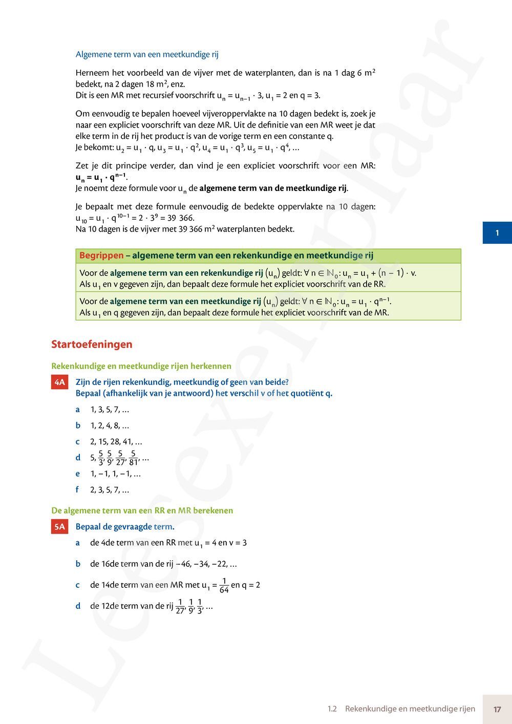 Matrix Wiskunde 5 Analyse deel 2: rijen, continuïteit, limieten ...