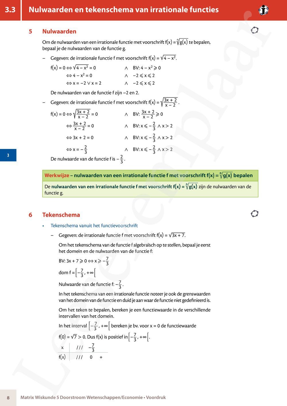 Matrix Wiskunde 5 Analyse deel 2: rijen, continuïteit, limieten ...