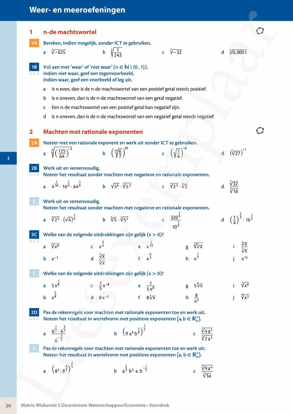 Matrix Wiskunde 5 Analyse deel 2: rijen, continuïteit, limieten ...