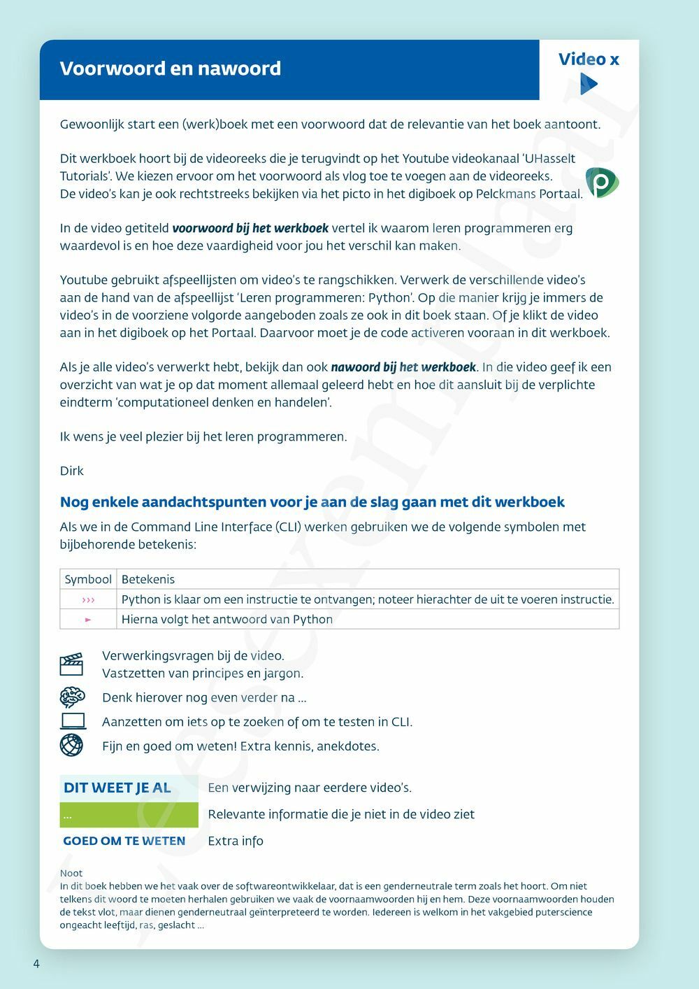 Programmeren met Python Werkboek (incl. Pelckmans Portaal ...