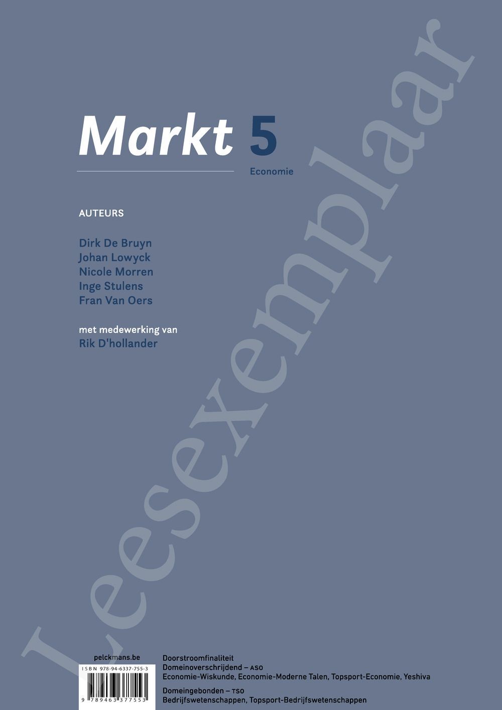 Markt 5 Economie Handboek (incl. Pelckmans Portaal) – Economie | Pelckmans