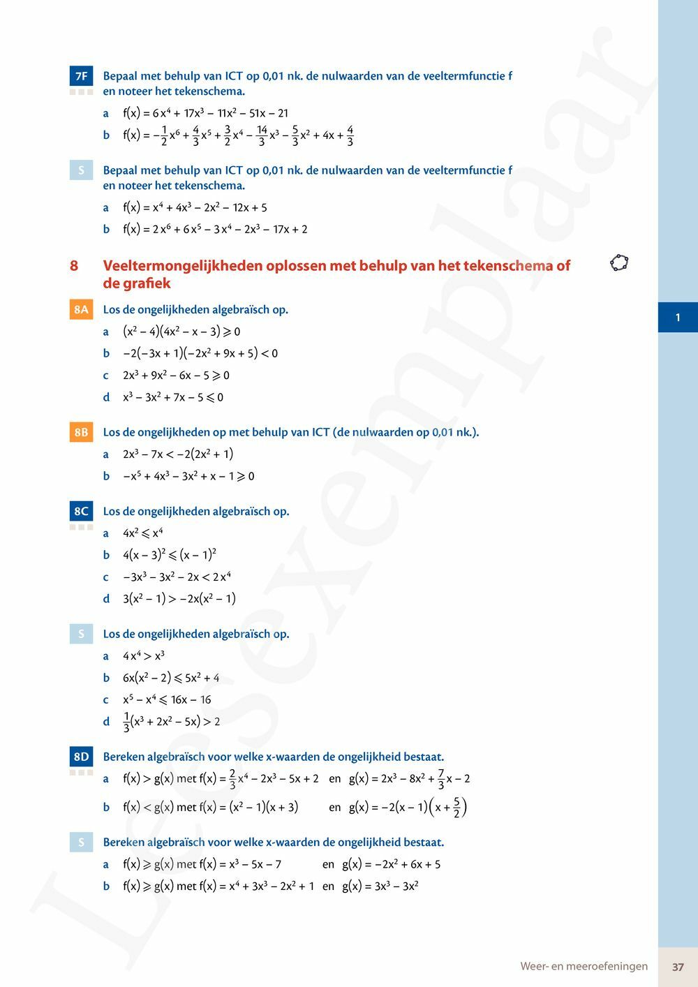 Matrix Wiskunde 5 Analyse deel 1: functieonderzoek Doorstroom ...