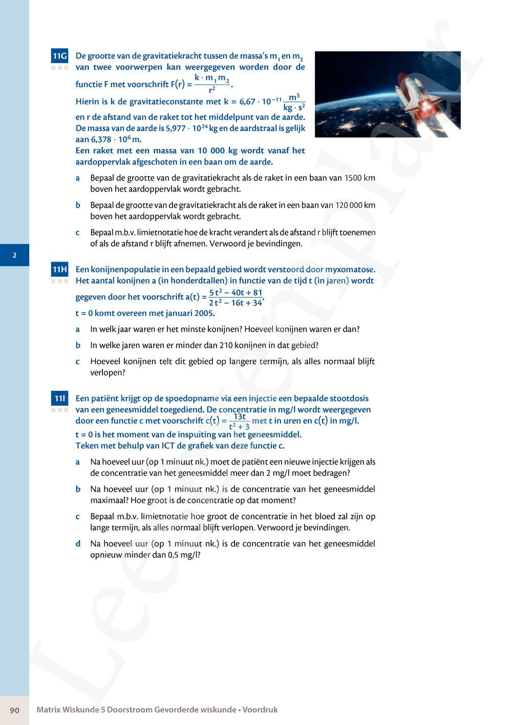 Matrix Wiskunde 5 Analyse deel 1: functieonderzoek Doorstroom ...
