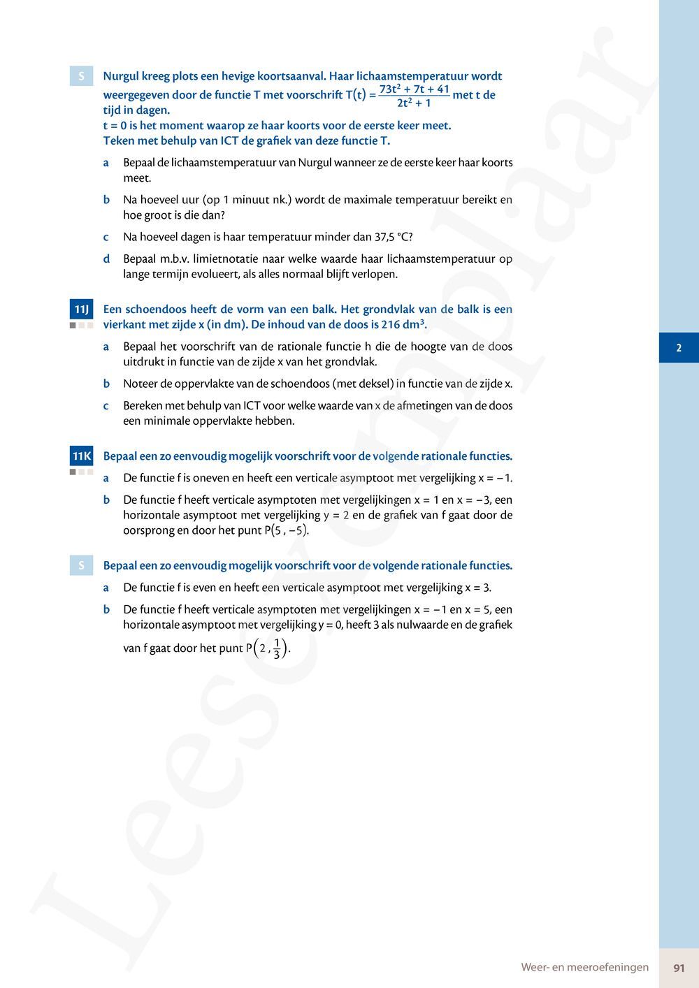Matrix Wiskunde 5 Analyse deel 1: functieonderzoek Doorstroom ...